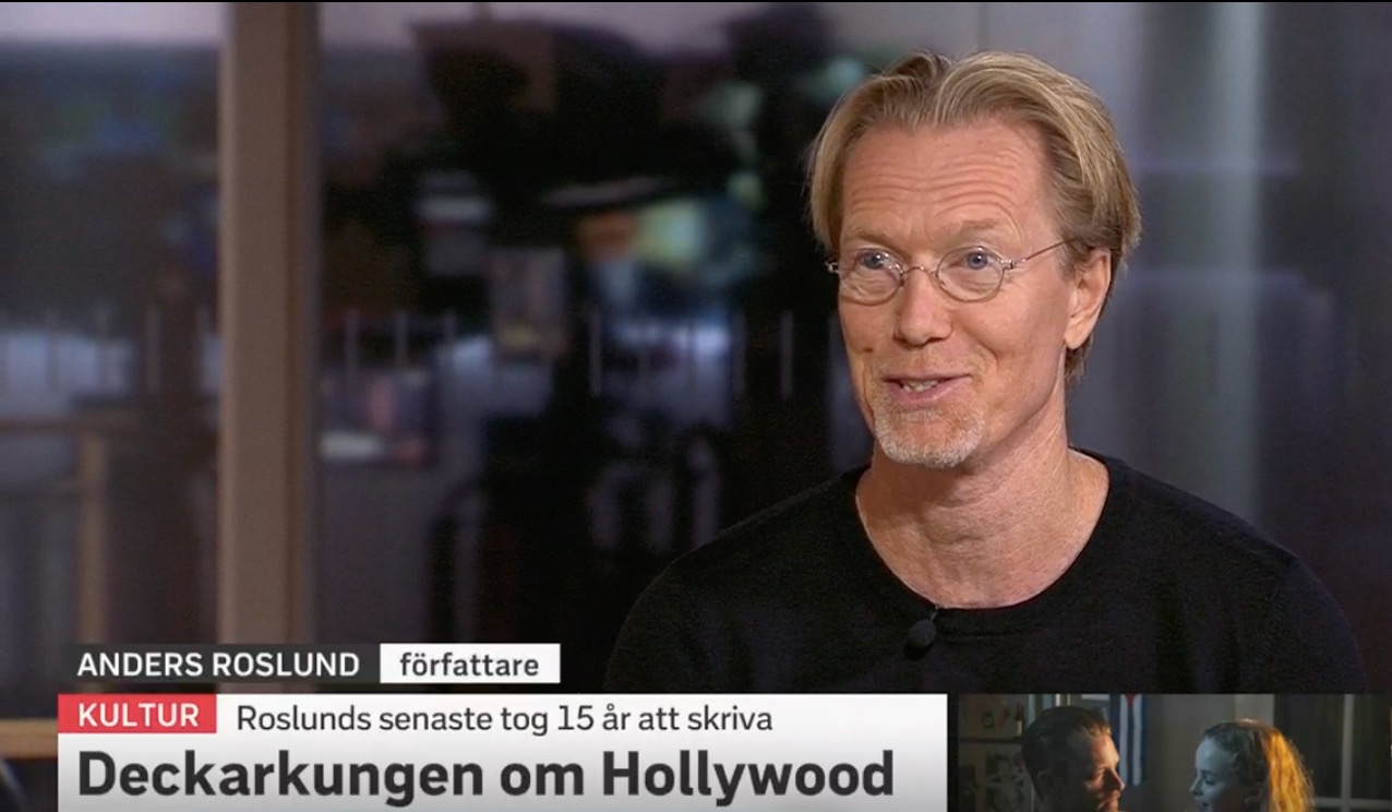 Anders Roslund at Swedish Television Morgonstudion - Anders Roslund
